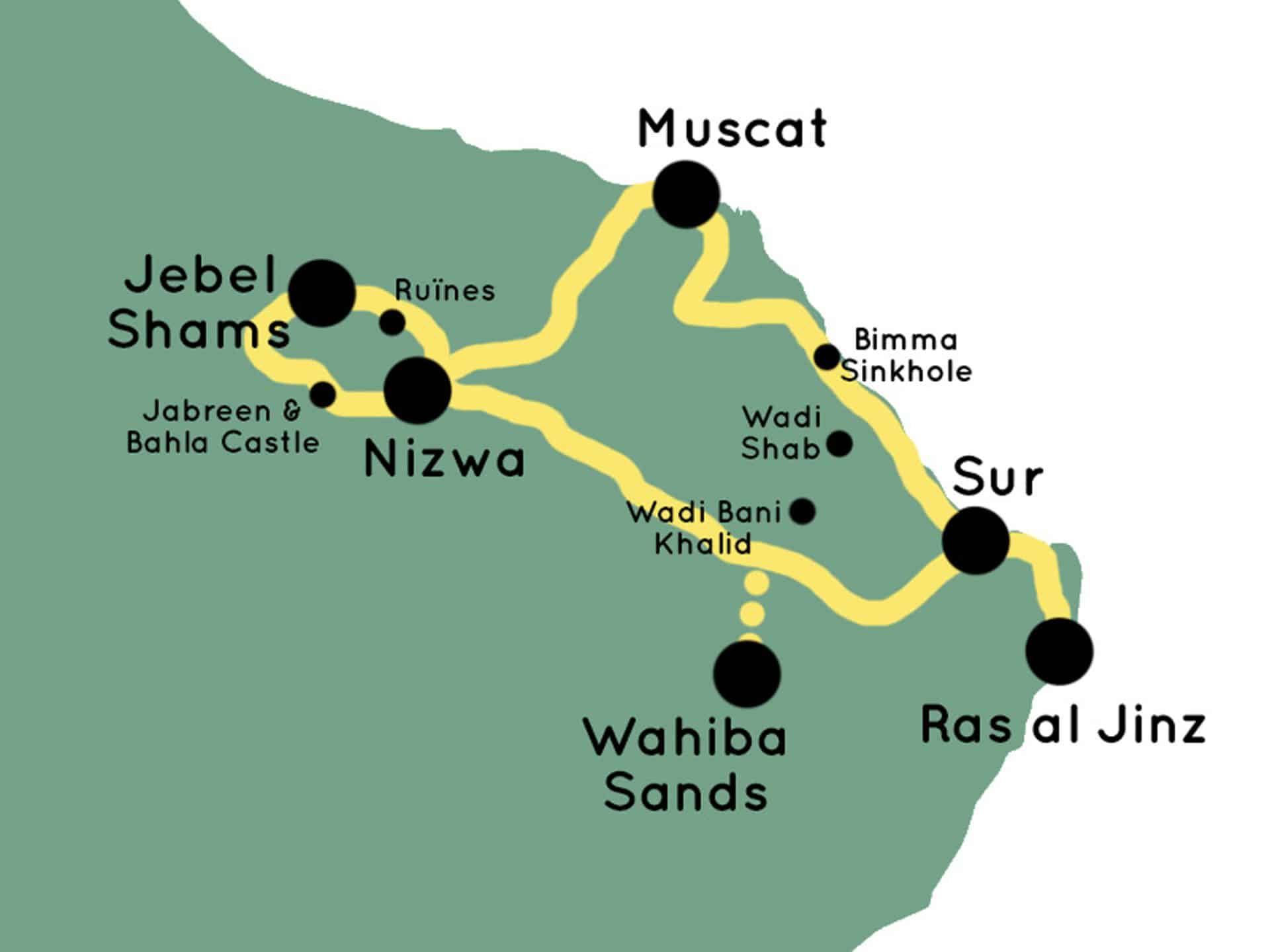 Ultieme reisroute (rondreis) voor Oman in 9 dagen | TRAVELDICTED